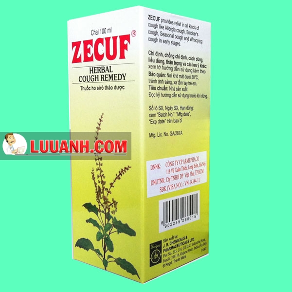 Thuốc Zecuf: Công dụng, liều dùng, lưu ý tác dụng phụ