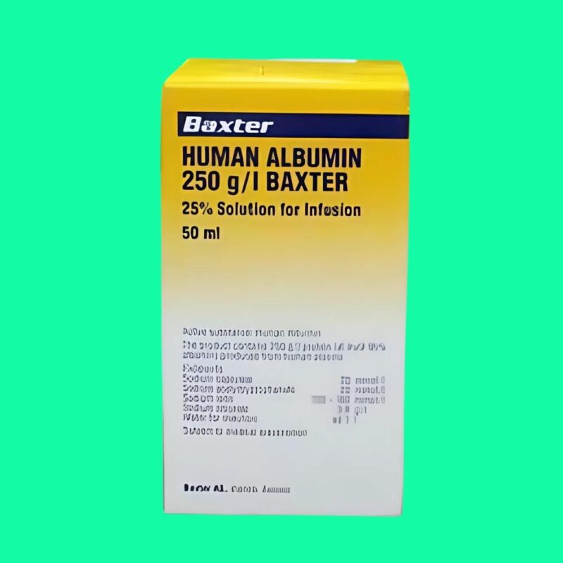 Thuốc Human Albumin: Công dụng, liều dùng, lưu ý tác dụng phụ, giá bán