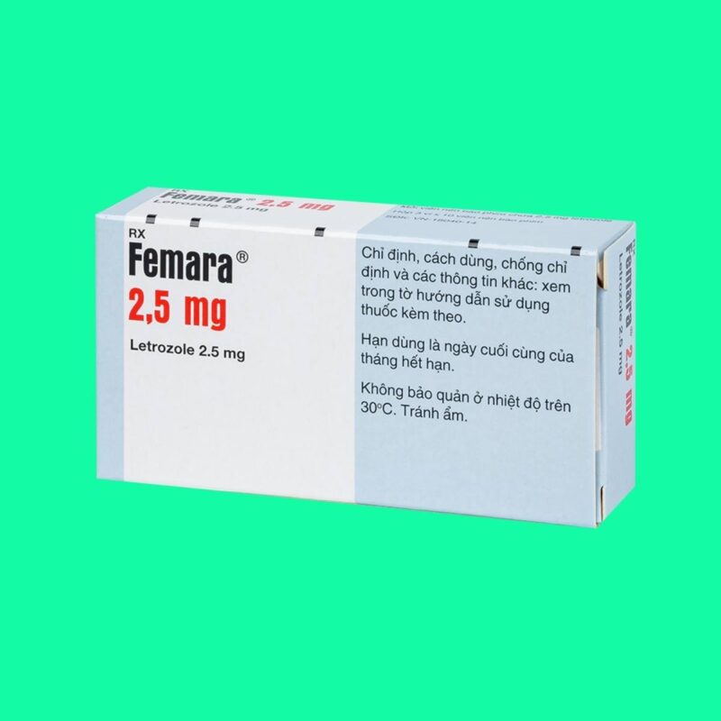 Thuốc Femara 2,5mg Thụy Sĩ: Công dụng, liều dùng, giá bán