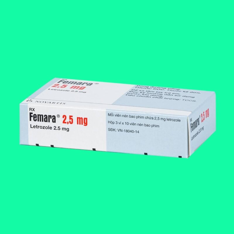 Thuốc Femara 2,5mg Thụy Sĩ: Công dụng, liều dùng, giá bán