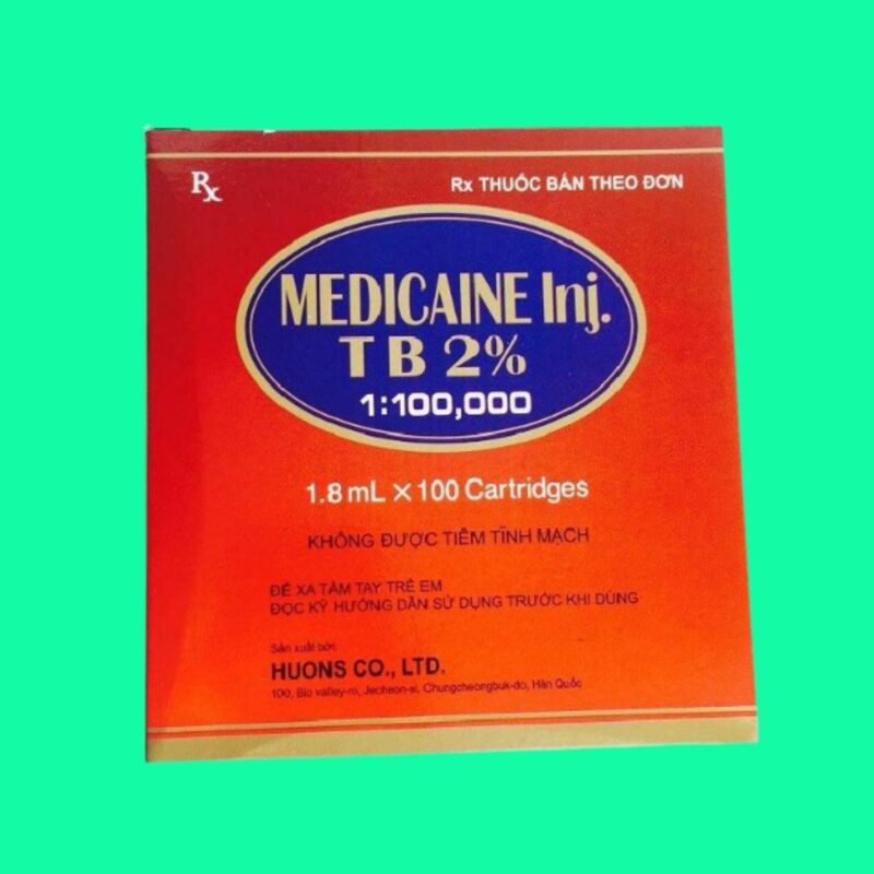 Thuốc Medicaine injection 2% là thuốc gì? giá bao nhiêu? mua ở đâu?