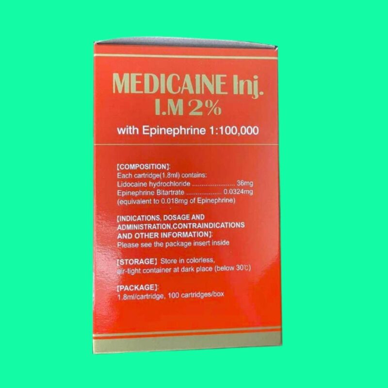 Thuốc Medicaine injection 2% là thuốc gì? giá bao nhiêu? mua ở đâu?