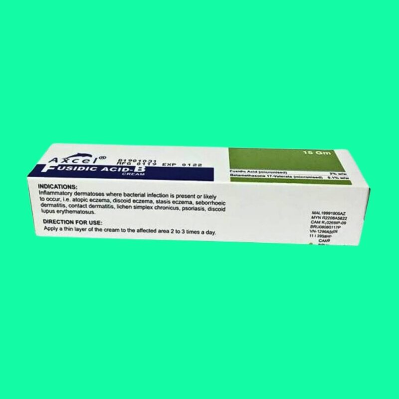 Thuốc Axcel Fusidic Acid B-Cream là thuốc gì? giá bao nhiêu? mua ở đâu