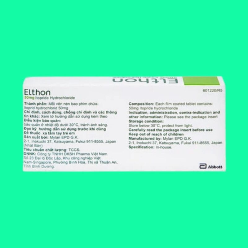 Thuốc Elthon là thuốc gì? giá bao nhiêu? mua ở đâu? có tác dụng gì?