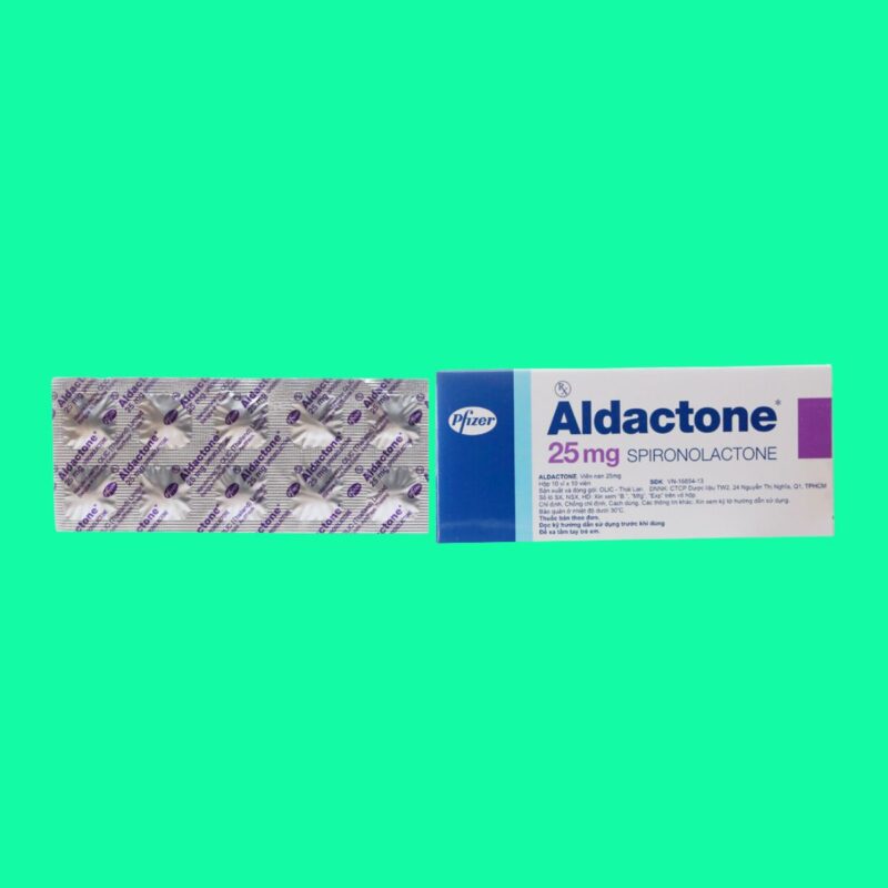 Thuốc Aldactone 25mg là thuốc gì? giá bao nhiêu? mua ở đâu? có tác dụng gì?