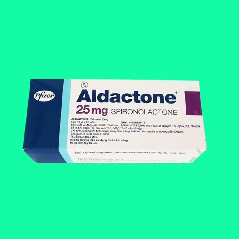 Thuốc Aldactone 25mg là thuốc gì? giá bao nhiêu? mua ở đâu? có tác dụng gì?