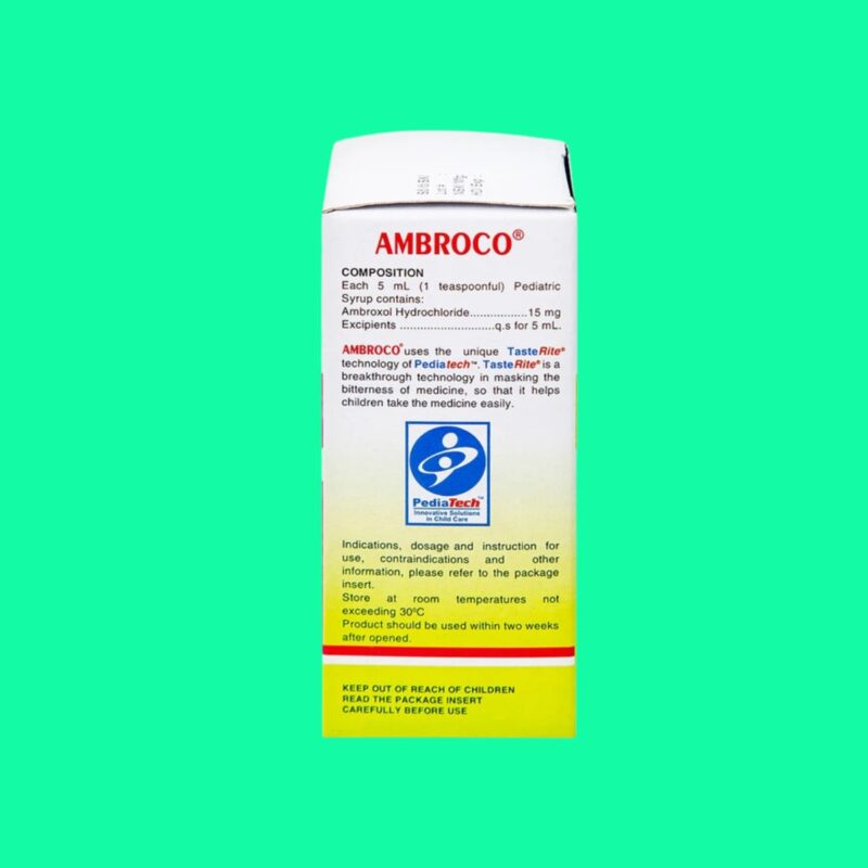 Thuốc Ambroco: Công dụng, liều dùng, lưu ý tác dụng phụ