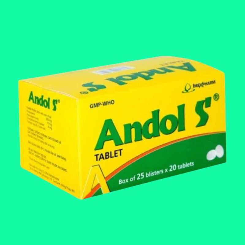 Thuốc Andol S là thuốc gì? giá bao nhiêu? mua ở đâu? có tác dụng gì?