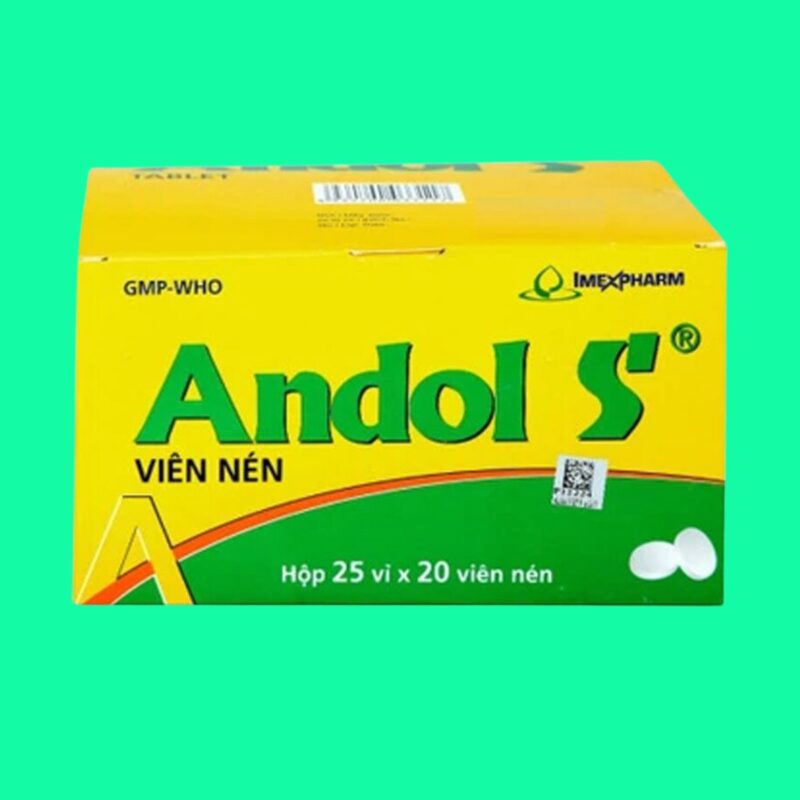 Thuốc Andol S là thuốc gì? giá bao nhiêu? mua ở đâu? có tác dụng gì?