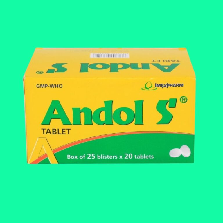 Thuốc Andol S là thuốc gì? giá bao nhiêu? mua ở đâu? có tác dụng gì?