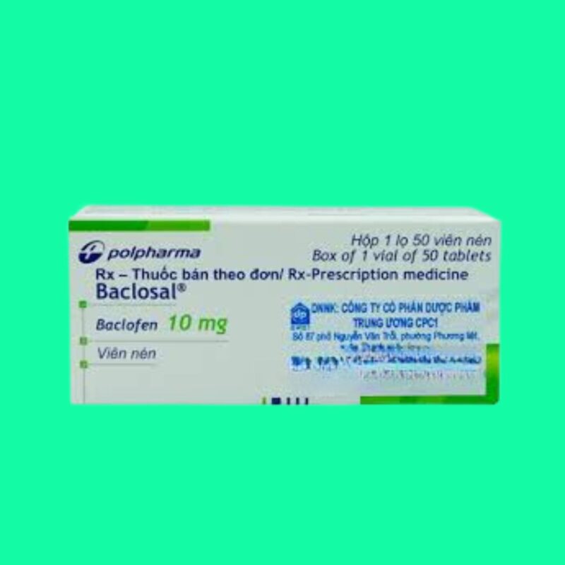Thuốc Baclosal: Công dụng, liều dùng, lưu ý tác dụng phụ, giá bán