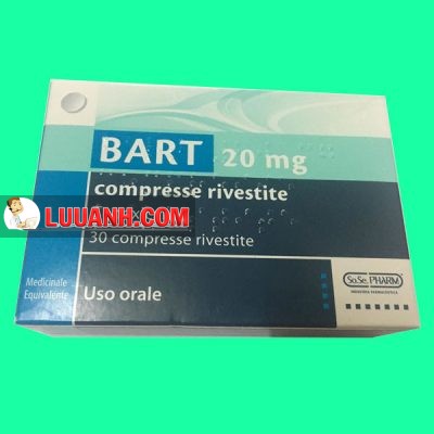 Thuốc Bart 20Mg là thuốc gì? giá bao nhiêu? mua ở đâu? có tác dụng gì?