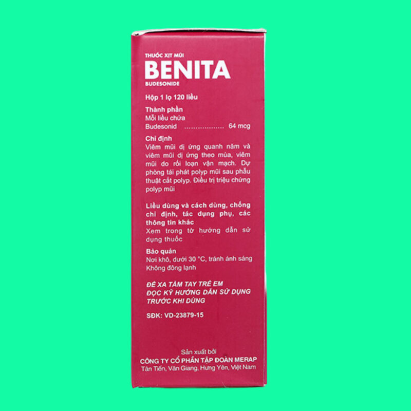 Thuốc Benita là thuốc gì? giá bao nhiêu? mua ở đâu? có tác dụng gì?