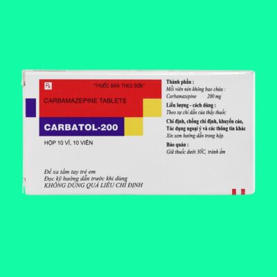 Thuốc Carbatol: Công dụng, liều dùng, lưu ý tác dụng phụ, giá bán