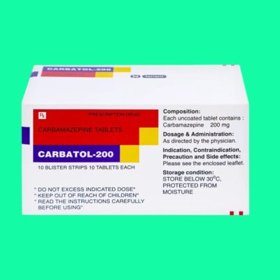 Thuốc Carbatol: Công dụng, liều dùng, lưu ý tác dụng phụ, giá bán