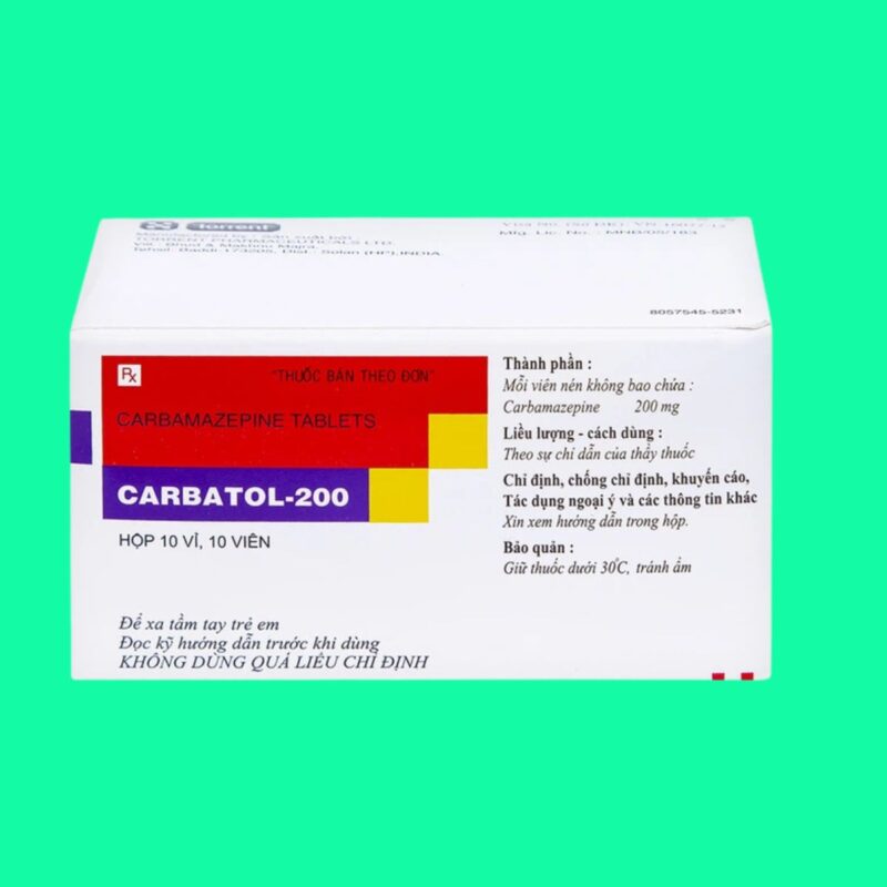 Thuốc Carbatol: Công dụng, liều dùng, lưu ý tác dụng phụ, giá bán