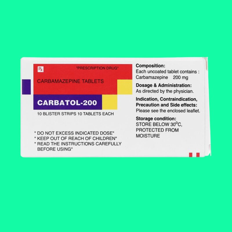 Thuốc Carbatol: Công dụng, liều dùng, lưu ý tác dụng phụ, giá bán