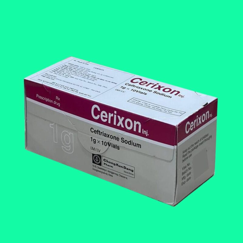 Thuốc Cerixon Inj.: Công dụng, liều dùng, lưu ý tác dụng phụ, giá bán