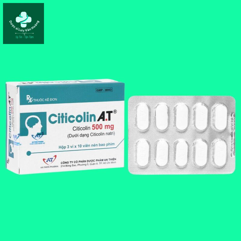 Thuốc Citicolin A.T: Công dụng, liều dùng, lưu ý tác dụng phụ, giá bán