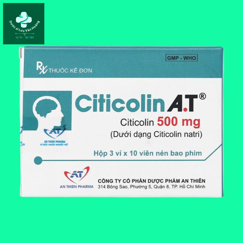 Thuốc Citicolin A.T: Công dụng, liều dùng, lưu ý tác dụng phụ, giá bán