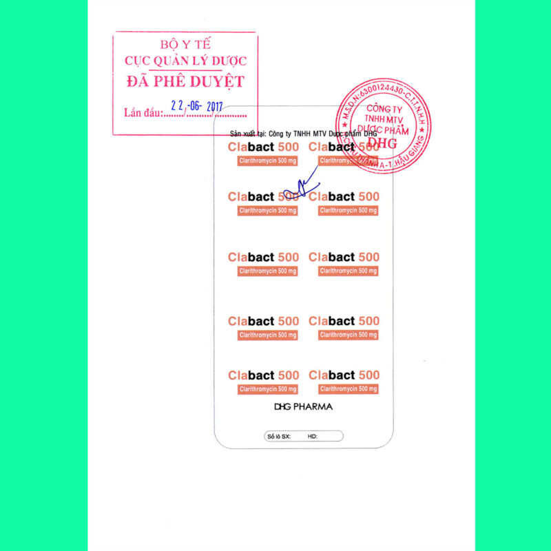 Thuốc Clabact 500mg là thuốc gì? giá bao nhiêu? mua ở đâu?