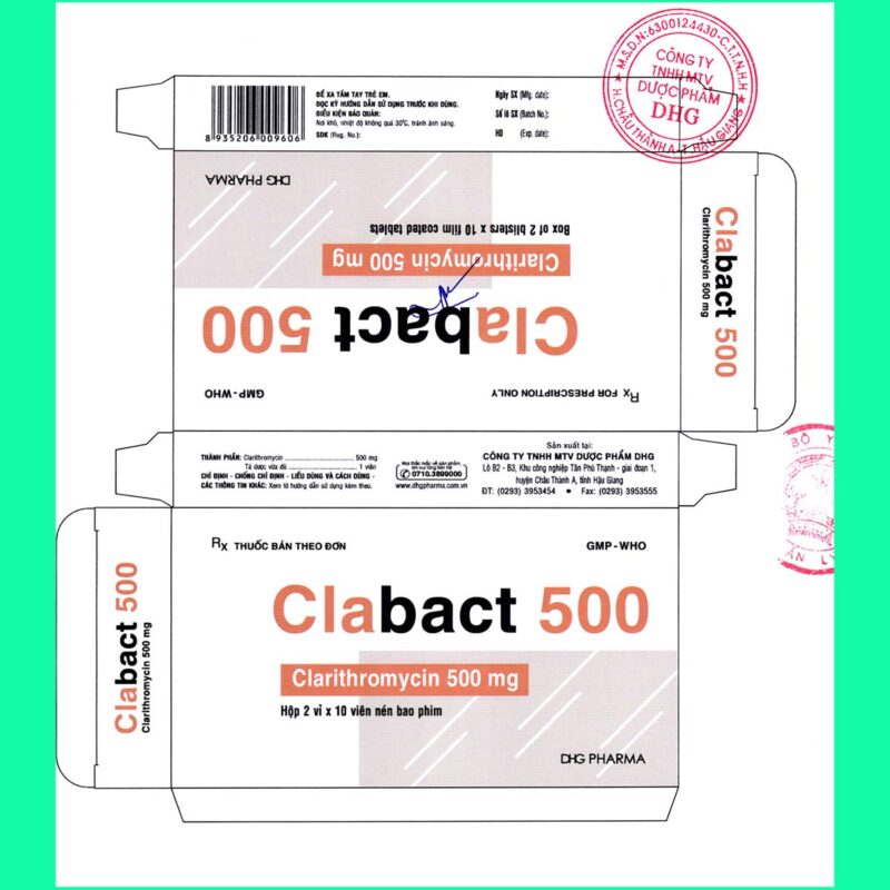 Thuốc Clabact 500mg là thuốc gì? giá bao nhiêu? mua ở đâu?