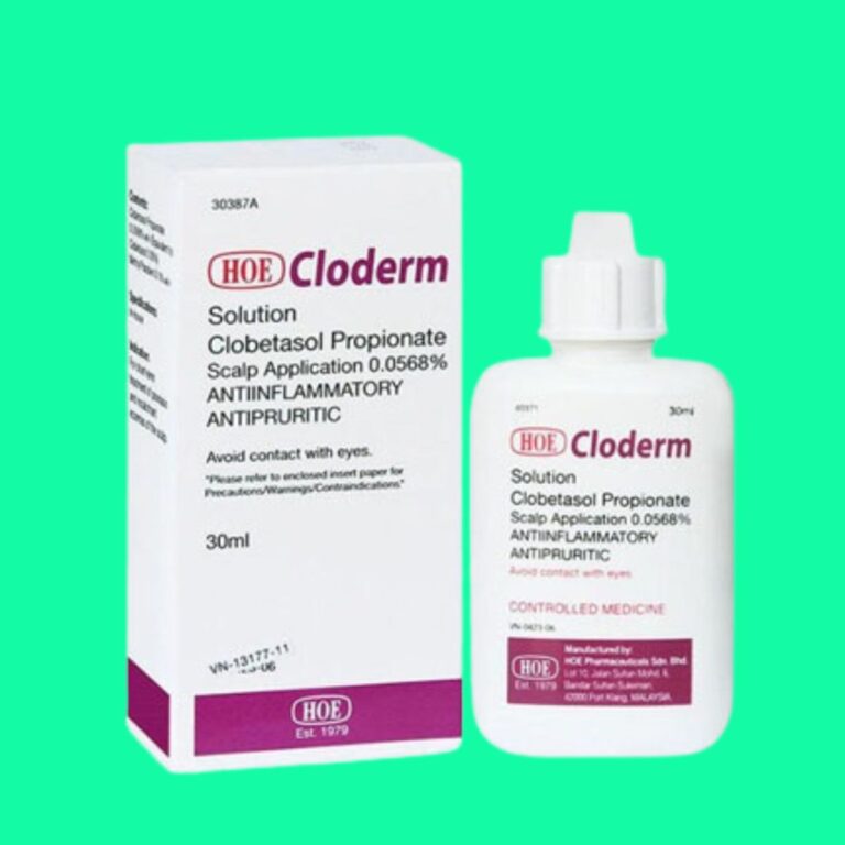 Thuốc Cloderm Solution là gì? giá bao nhiêu? mua ở đâu? có tác dụng gì?