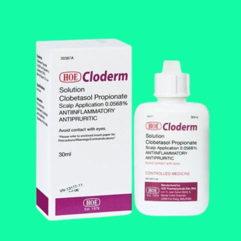 Thuốc Cloderm Solution là gì? giá bao nhiêu? mua ở đâu? có tác dụng gì?