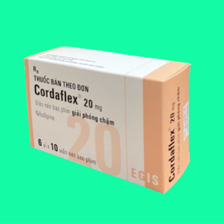 Thuốc Cordaflex 20mg: Công dụng, liều dùng và lưu ý tác dụng phụ