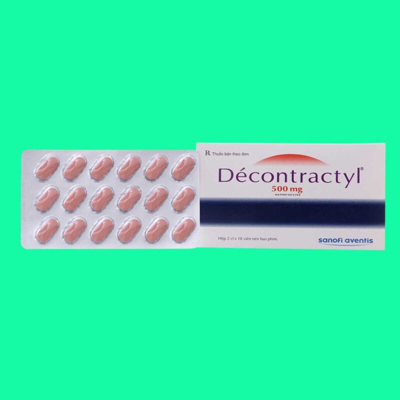 Thuốc Decontractyl 500mg: Công dụng, liều dùng, lưu ý tác dụng phụ, giá bán