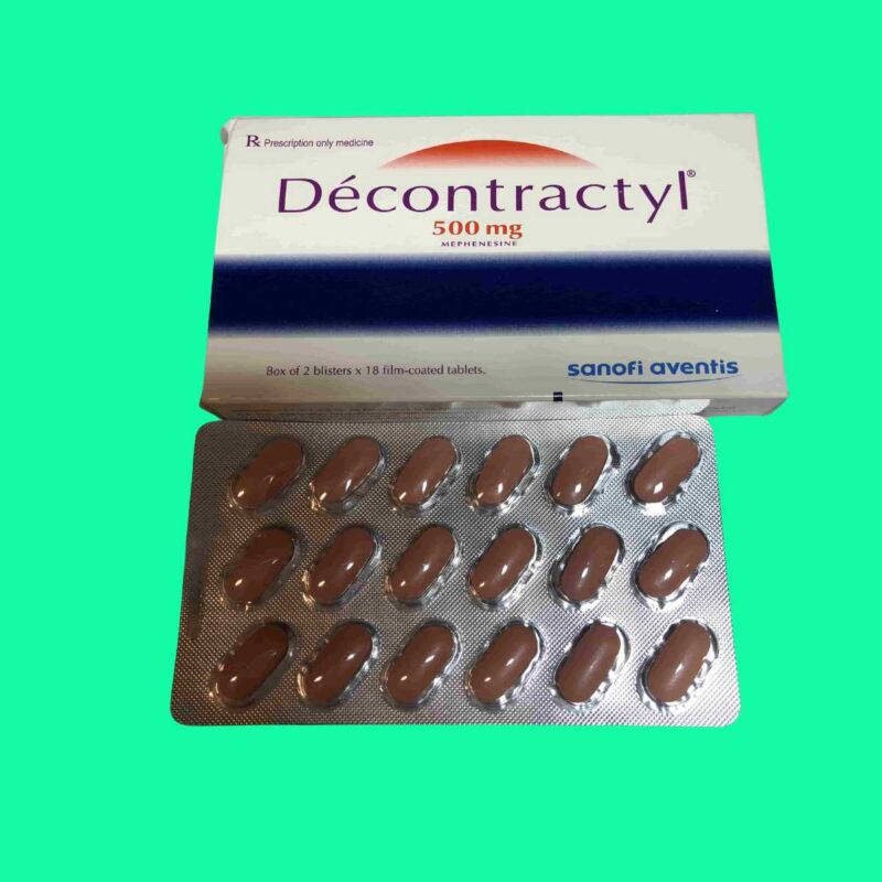 Thuốc Decontractyl 500mg: Công dụng, liều dùng, lưu ý tác dụng phụ, giá bán