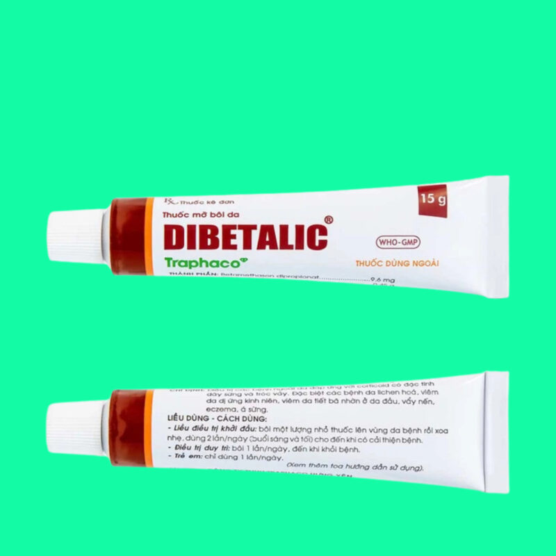Thuốc Dibetalic: Công dụng, liều dùng, lưu ý tác dụng phụ, giá bán