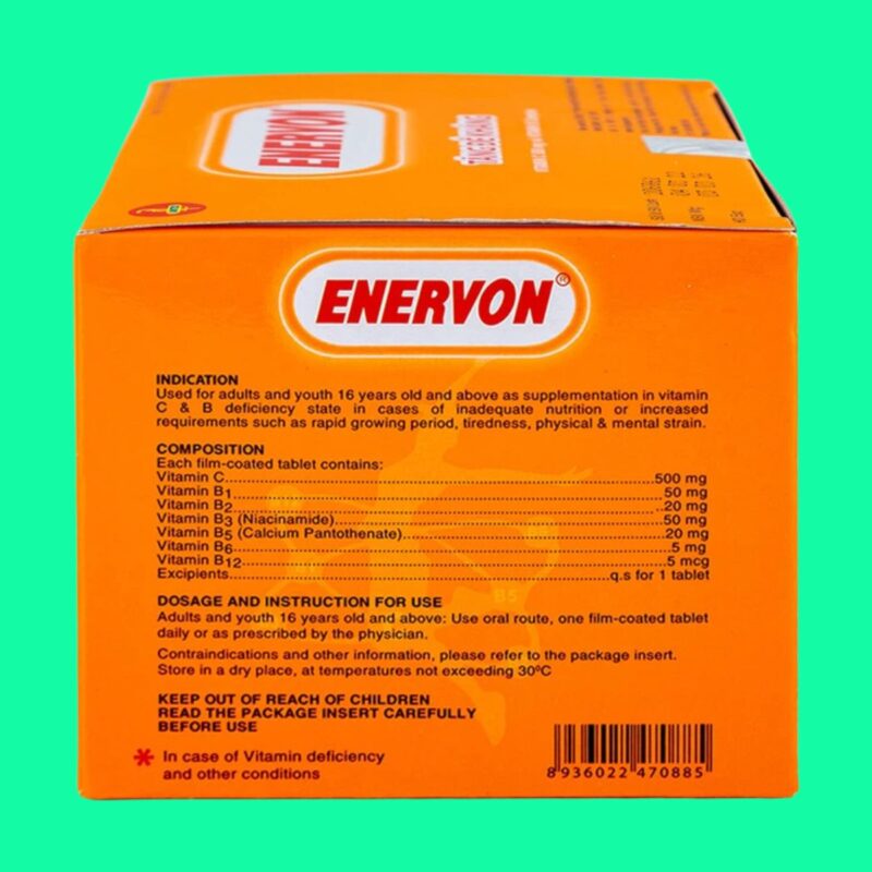 Thuốc Enervon là thuốc gì? giá bao nhiêu? mua ở đâu? có tác dụng gì?