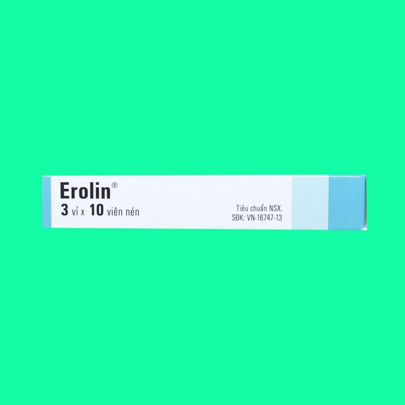 Thuốc Erolin 10mg: Công dụng, liều dùng, lưu ý tác dụng phụ, giá bán