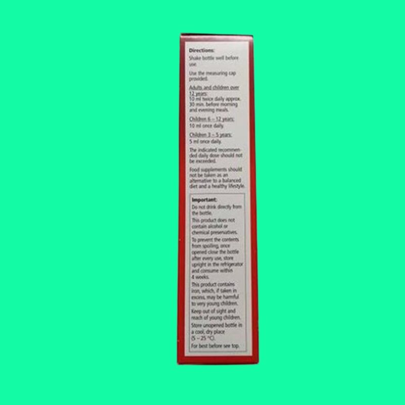 Floradix Liquid Iron And Vitamin Formula: Tác dụng, chỉ định, hướng dẫn ...