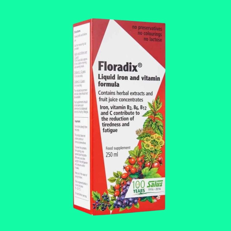 Floradix Liquid Iron And Vitamin Formula: Tác dụng, chỉ định, hướng dẫn ...