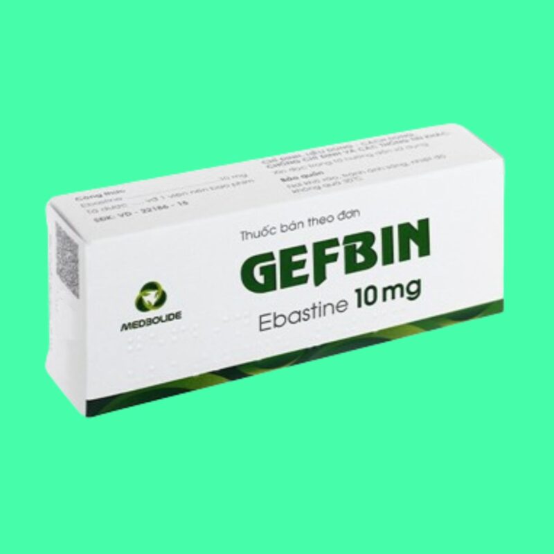Thuốc Gefbin 10mg là gì? giá bao nhiêu? mua ở đâu? có tác dụng gì?