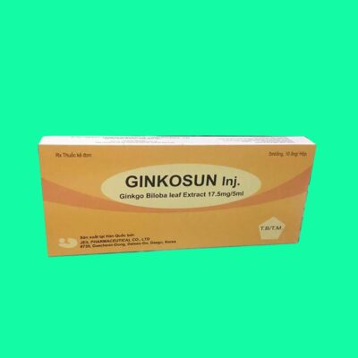 Ginkosun inj.: Công dụng, liều dùng, lưu ý tác dụng phụ, giá bán