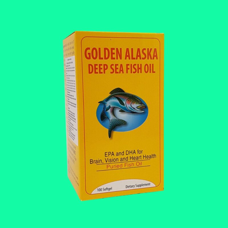 Dầu cá Golden Alaska Deep Sea Fish Oil: Công dụng, liều dùng, giá bán