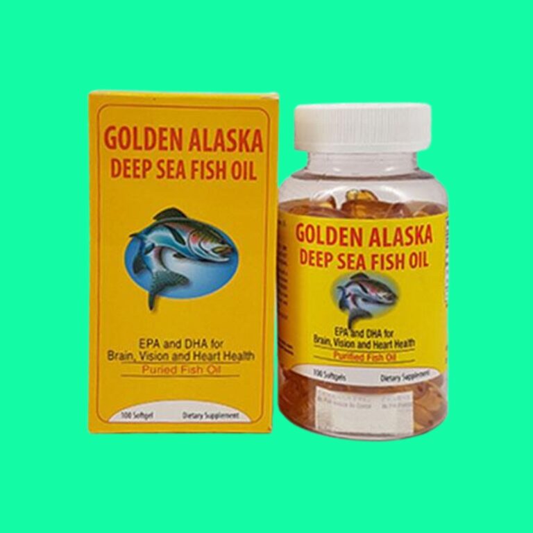 Dầu cá Golden Alaska Deep Sea Fish Oil: Công dụng, liều dùng, giá bán