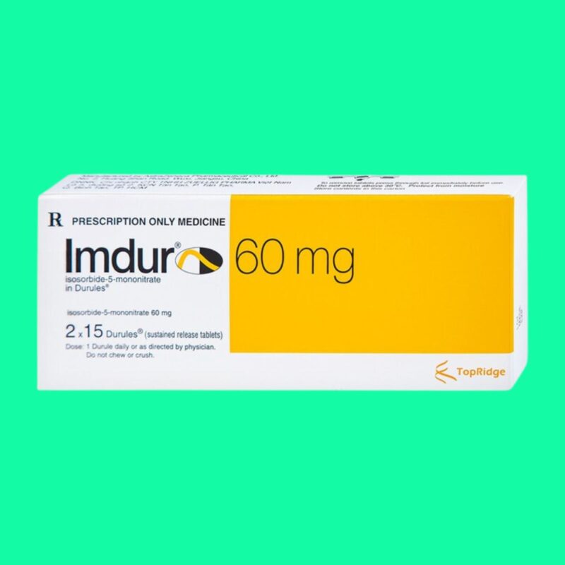Thuốc Imdur: Công dụng, liều dùng, lưu ý tác dụng phụ, giá bán