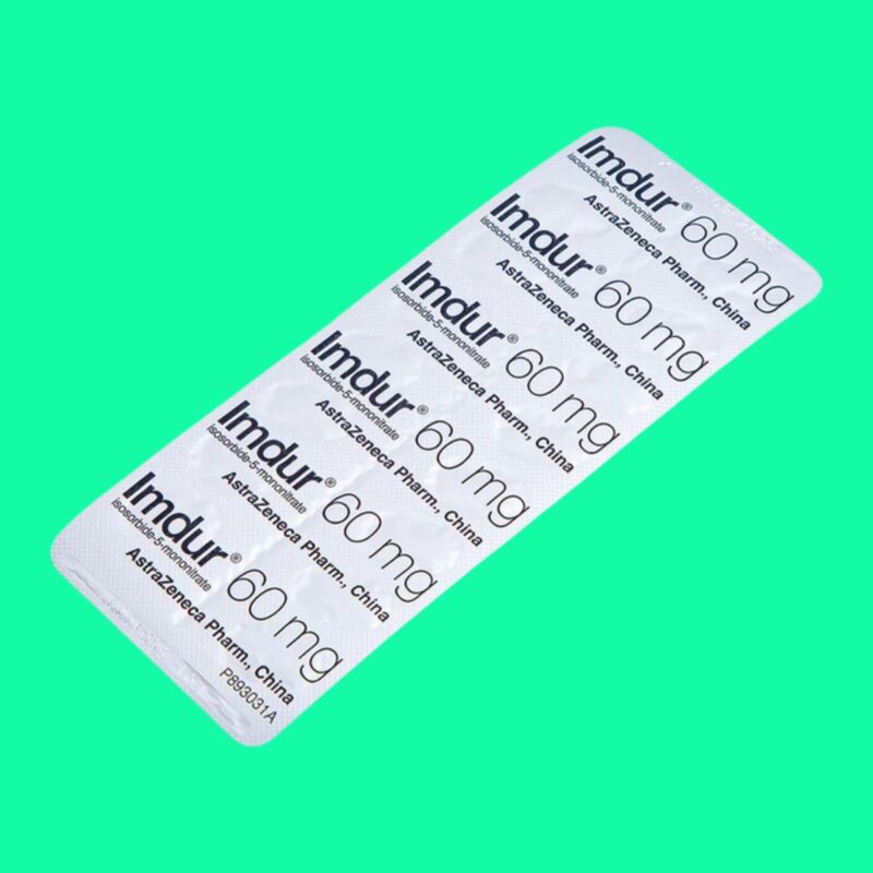Thuốc Imdur: Công dụng, liều dùng, lưu ý tác dụng phụ, giá bán