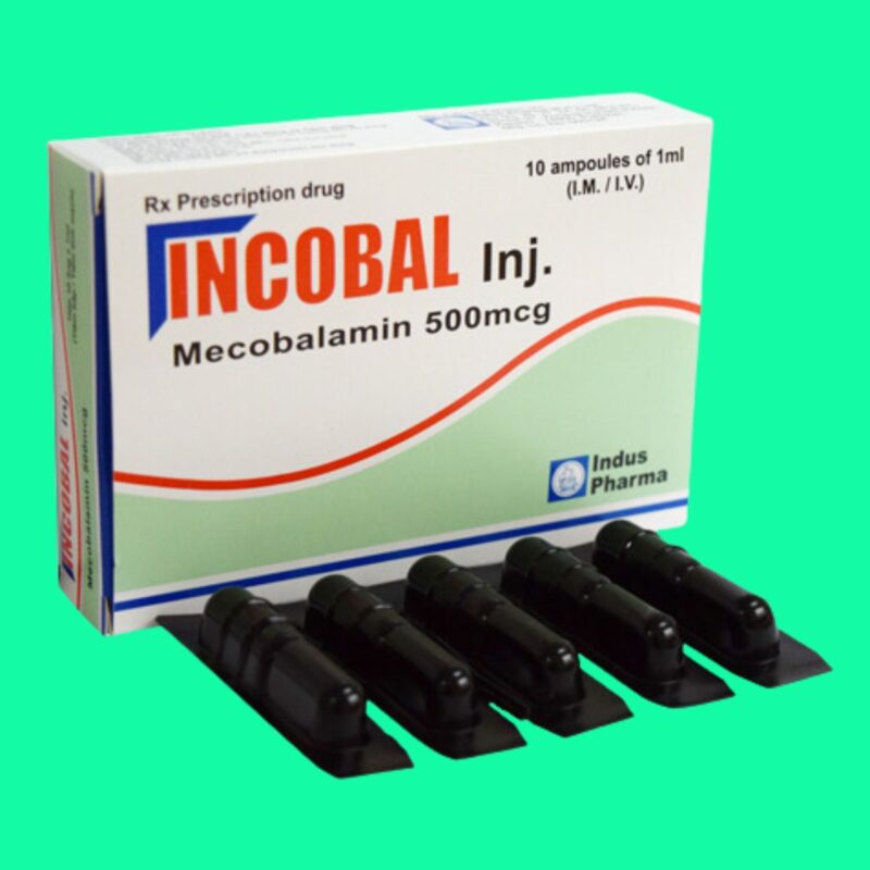 Thuốc Incobal 500mcg Injection: Công dụng, liều dùng, lưu ý tác dụng phụ