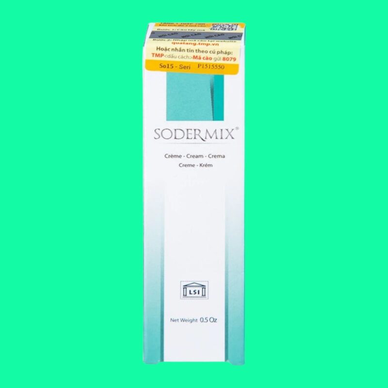 Thuốc Sodermix Cream là thuốc gì? giá bao nhiêu? mua ở đâu?
