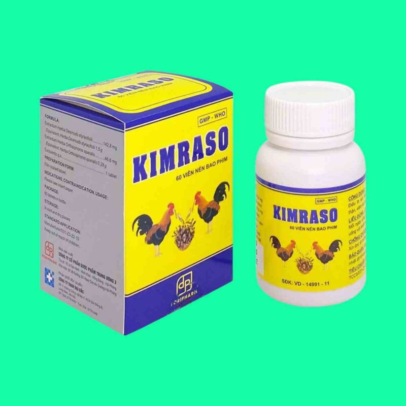 Kimraso: Công dụng, liều dùng, lưu ý tác dụng phụ và giá bán