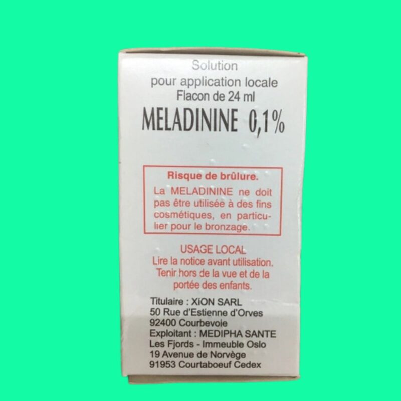 Thuốc Meladinine 0,1% là thuốc gì? giá bao nhiêu? mua ở đâu? có tác ...