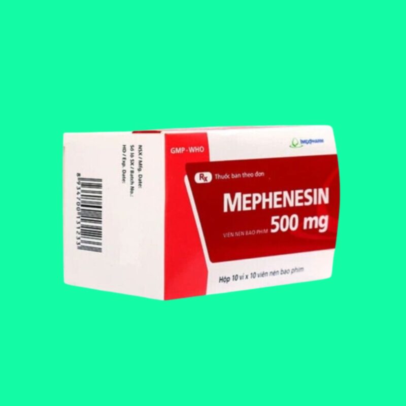 Thuốc Mephenesin: Công dụng, liều dùng, lưu ý tác dụng phụ, giá bán