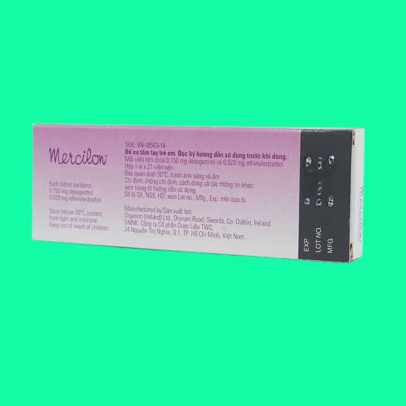 Thuốc Mercilon MSD là thuốc gì? giá bao nhiêu? mua ở đâu? có tác dụng gì?