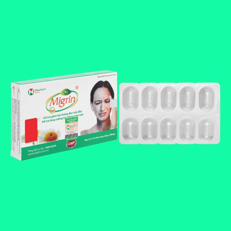 Migrin New: Công dụng, liều dùng, lưu ý tác dụng phụ, giá bán
