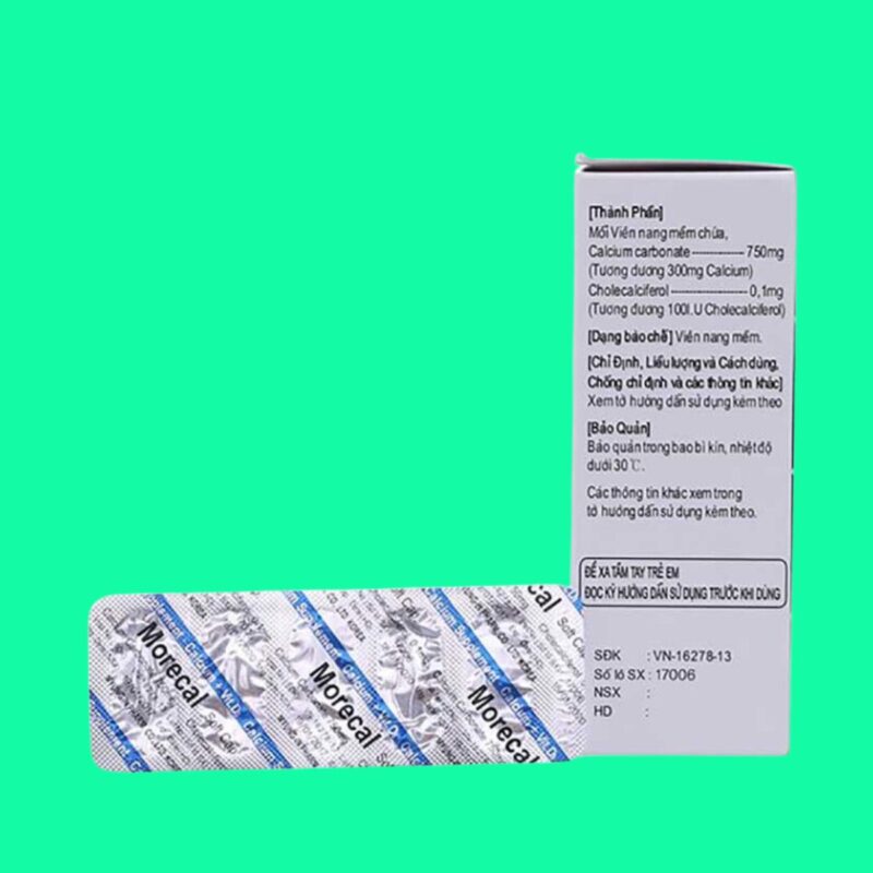 Thuốc Morecal là thuốc gì? giá bao nhiêu? mua ở đâu? có tác dụng gì?
